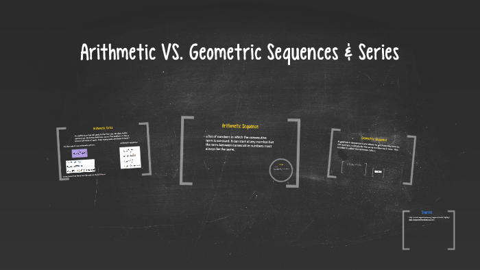Arithmetic VS. Geometric Sequences & Series by xandra garcia on Prezi