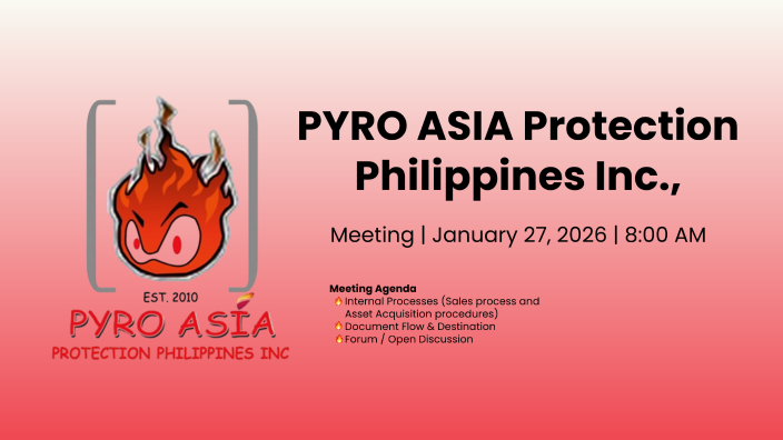 PYRO Asia Protection Philippine Inc.,_Presentation by Lovely Jane ...
