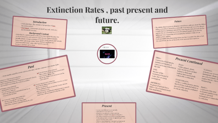 Extinction Rates , past present and future. by on Prezi
