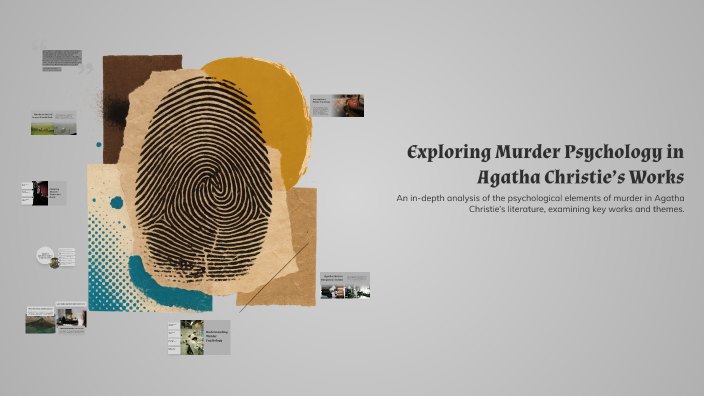 Exploring Murder Psychology in Agatha Christie’s Works by Lilya Avagyan ...
