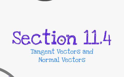 Notes 11.4 - Tangent Vectors and Normal Vectors by b y on Prezi