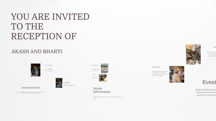 Reception Invitation by Akshat Agarwal on Prezi