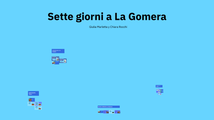 Sette giorni a La Gomera by giulia marletta on Prezi