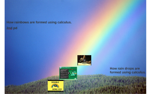 How rainbows are formed using calculus. by mareena pafford on Prezi