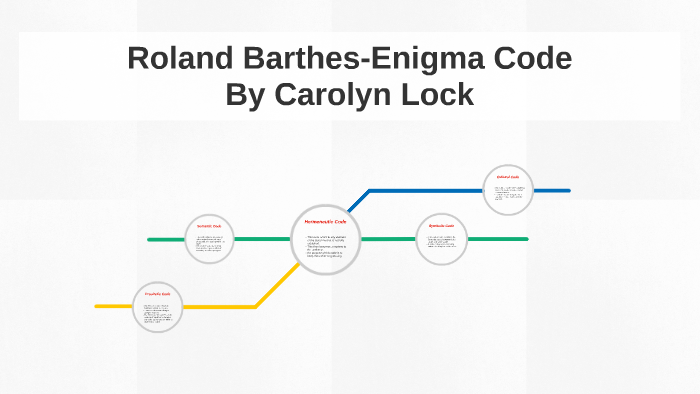 Roland Barthes-Enigma Code by carolyn lock on Prezi