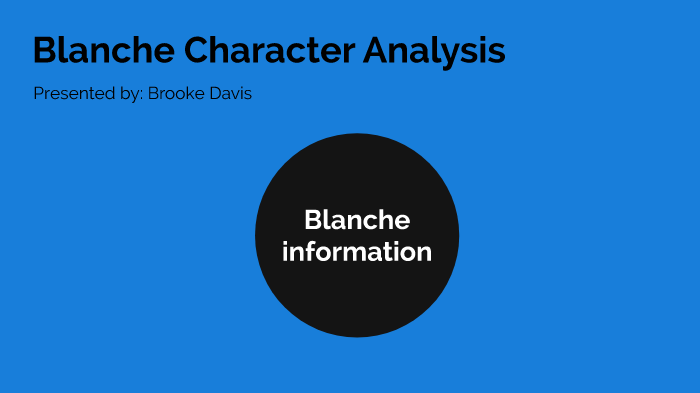 Blanche character analysis by Brooke Davis on Prezi