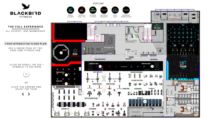 Blackbird Floor Plan by Blackbird Fitness on Prezi