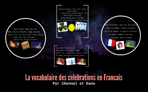 Les expressions des celebrations en Francais by Alison Dana Isabel Liam ...