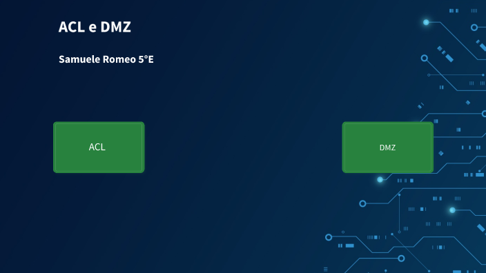 ACL e DMZ by Samuele Romeo on Prezi