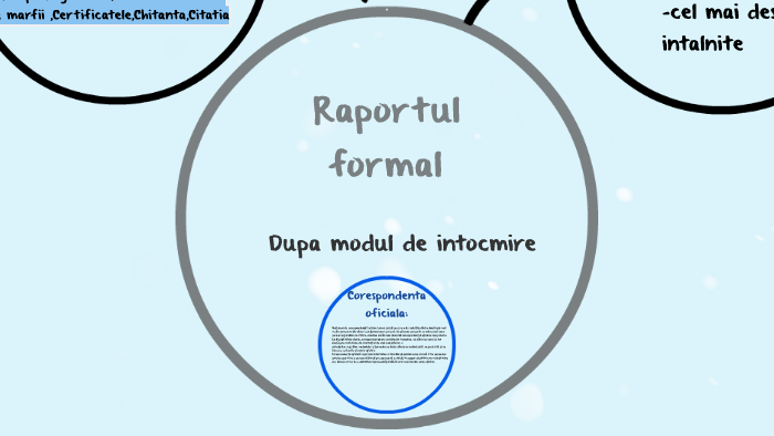 Raportul formal by raul pocola on Prezi