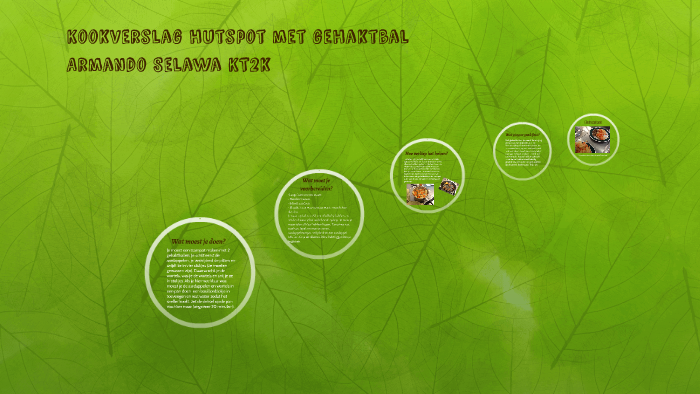 Kookverslag hutspot met gehaktbal by Armando :D on Prezi