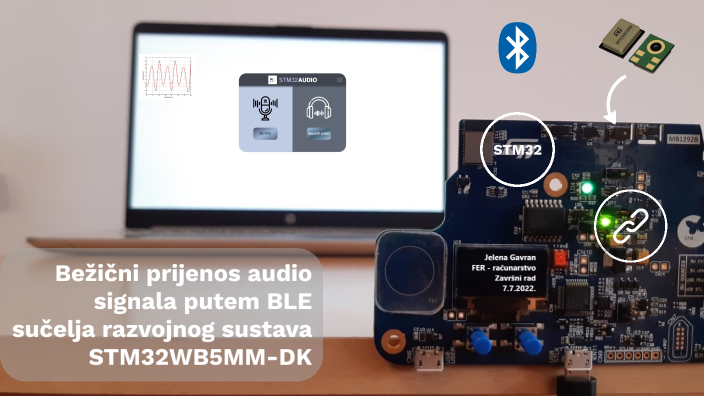 Bežični prijenos audio signala putem BLE sučelja razvojnog sustava ...