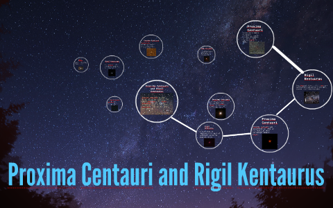 Proxima Centauri and Rigil Kentaurus by Katie Okes