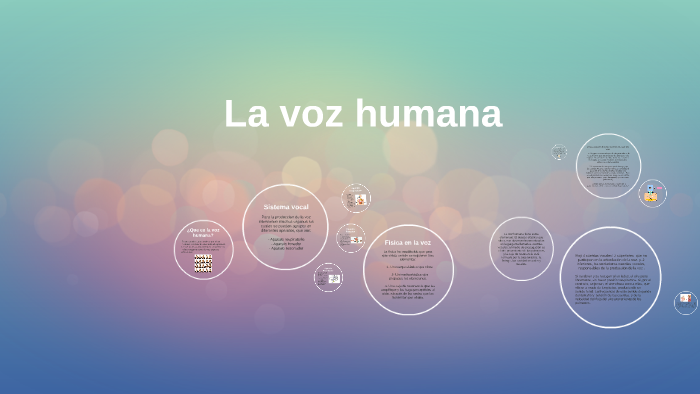 La voz humana by Julian Lopez on Prezi