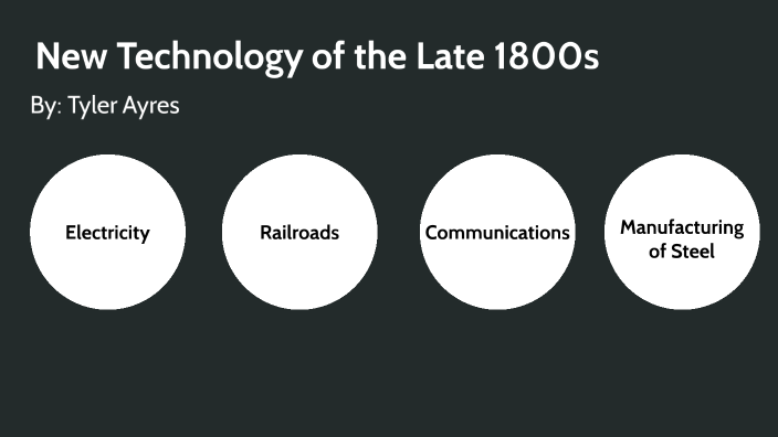New Technology of the late 1800s by Tyler Ayres on Prezi