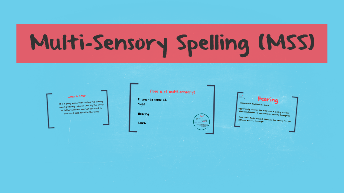 Multi-Sensory Spelling (MSS) by Geena Pattni on Prezi