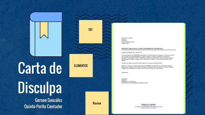 CARTA DE DISCULPA by Gerson González on Prezi