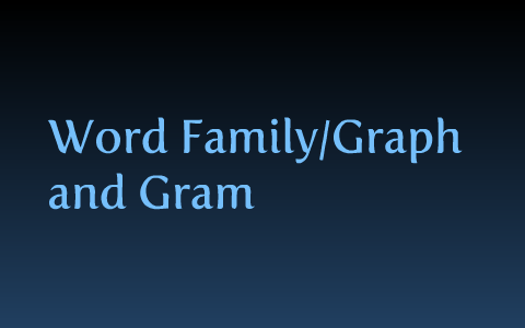 Word family/gram and graph by bowen keiffer on Prezi