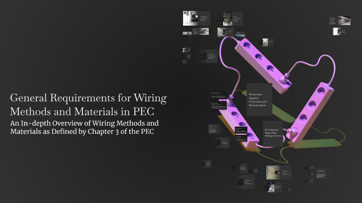 General Requirements for Wiring Methods and Materials in PEC by Brylle ...