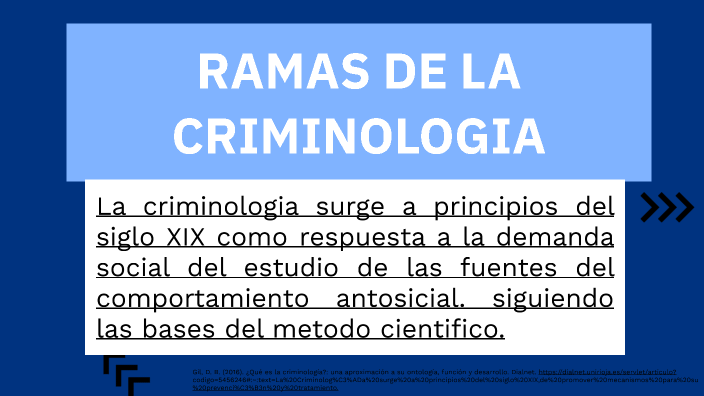 RAMAS DE LA CRIMINOLOGIA by Dara Fernanda Marban Serrano on Prezi