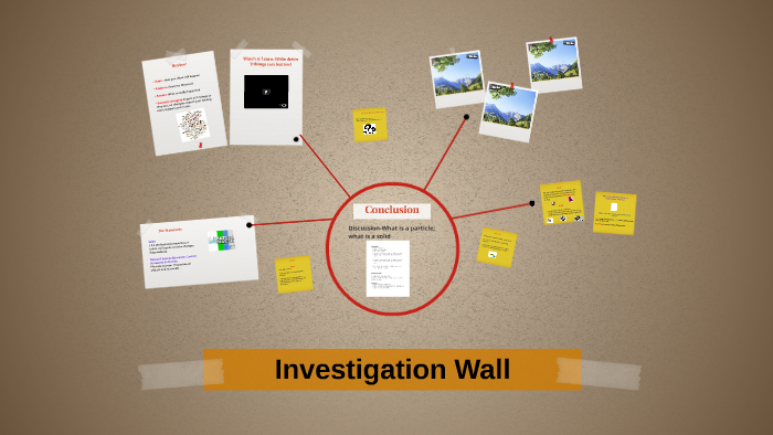 Investigation Wall by chinyere harris