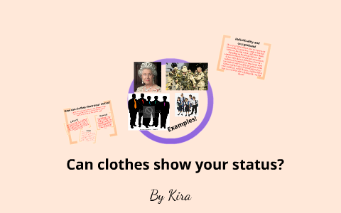 How can clothes show your status? by Kira Foster on Prezi