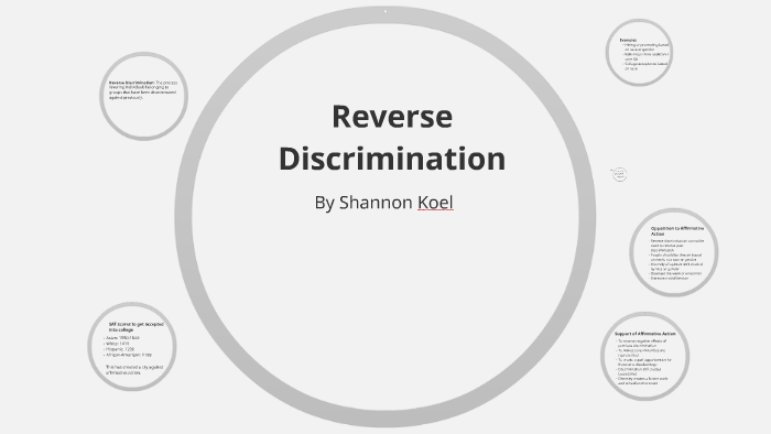 Reverse Discrimination by on Prezi