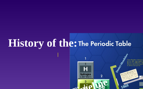 Periodic Table Timeline! by James Tran on Prezi