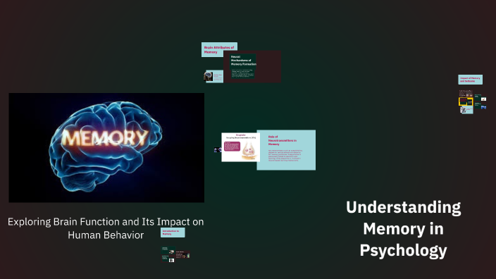 Understanding Memory in Psychology by Craygen Lucero on Prezi