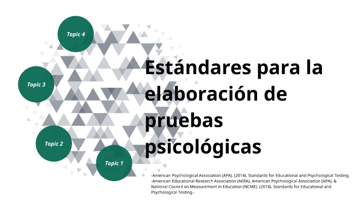 estándares para la elaboración de pruebas psicológicas by jerson joel on Prezi