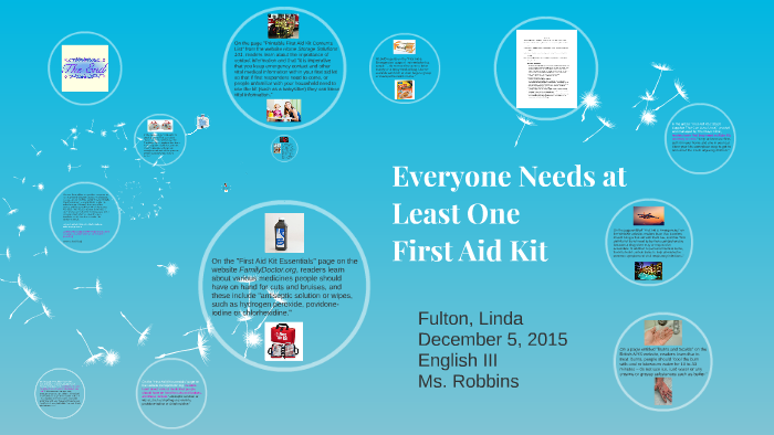 Create Your Own First Aid Kit & Signal Phrase Notes by Michele Robbins ...