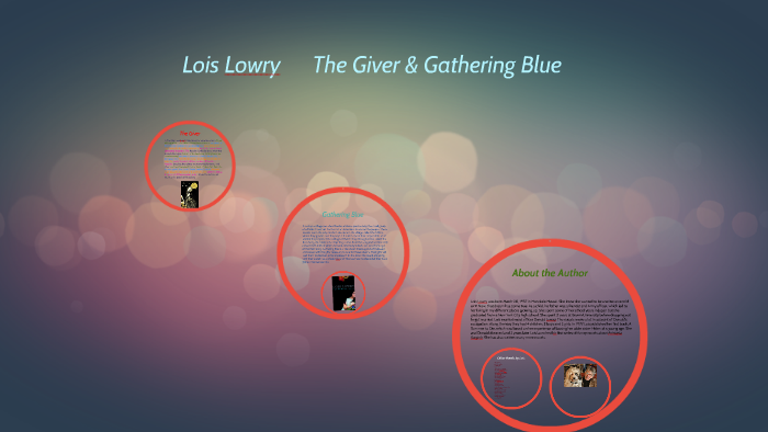Lois Lowry The Giver & Gathering Blue by Eden Goodman on Prezi