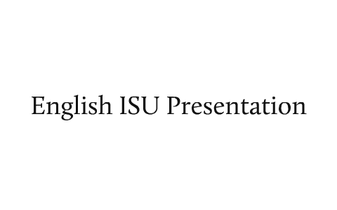English ISU Presentation by Jonathan Yoon on Prezi