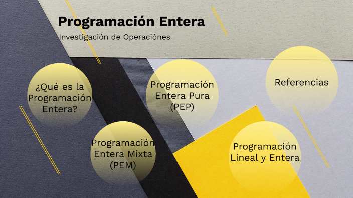 Programación Entera by JUAN EMMANUEL CAMARILLO GARCIA on Prezi