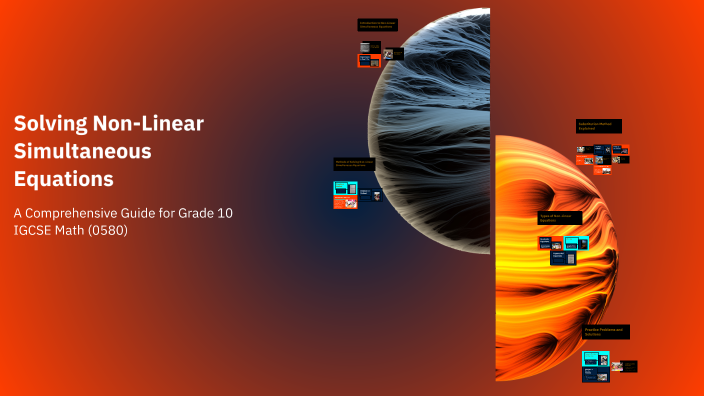 Solving Non-Linear Simultaneous Equations by Safariya Riyas on Prezi