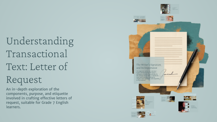 Understanding Transactional Text: Letter of Request by Dhanalyn Sansan ...