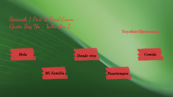 Quién Soy Yo - Who Am I By Toyo by Toyohm Djonouma on Prezi