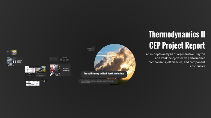 Thermodynamics II CEP Project Report by Innocent Syed on Prezi