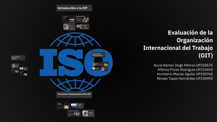 Evaluación de la Organización Internacional del Trabajo (OIT) by JORGE ...