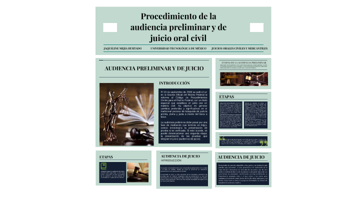 Procedimiento De La Audiencia Preliminar Y De Juicio Oral Civil By