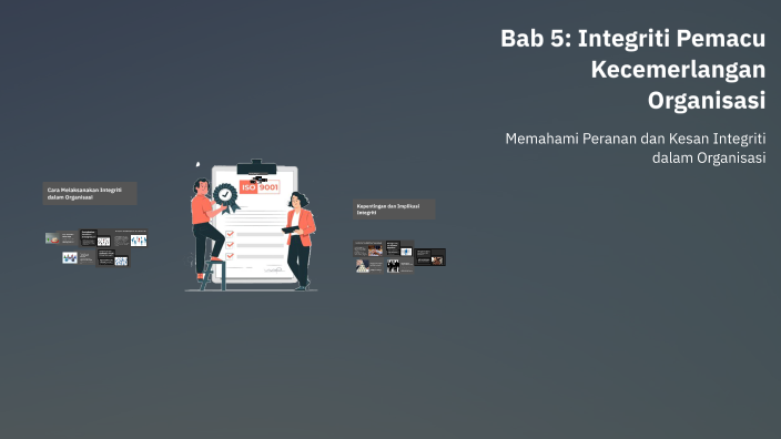 Bab 5: Integriti Pemacu Kecemerlangan Organisasi by U1ZF on Prezi
