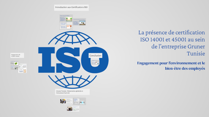 La présence de certification ISO 14001 et 45001 au sein de l'entreprise ...