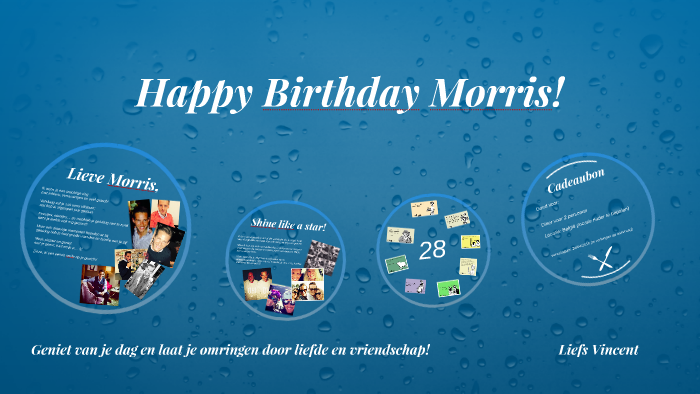 Happy Birthday Morris! by Vincent Walgrave on Prezi