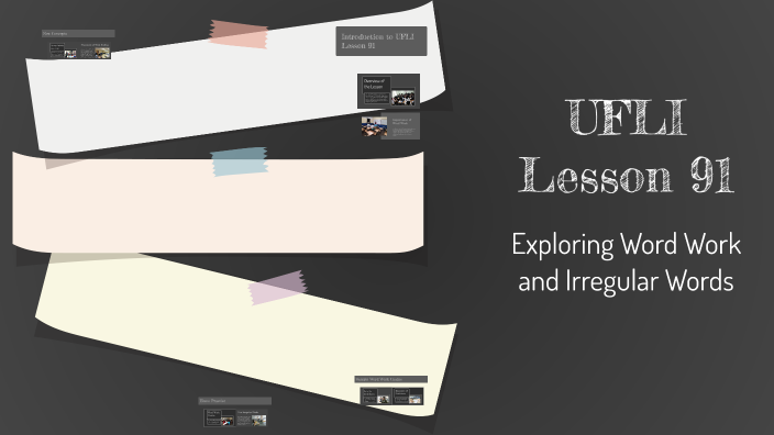 UFLI Lesson 91 by melissa whiteside on Prezi