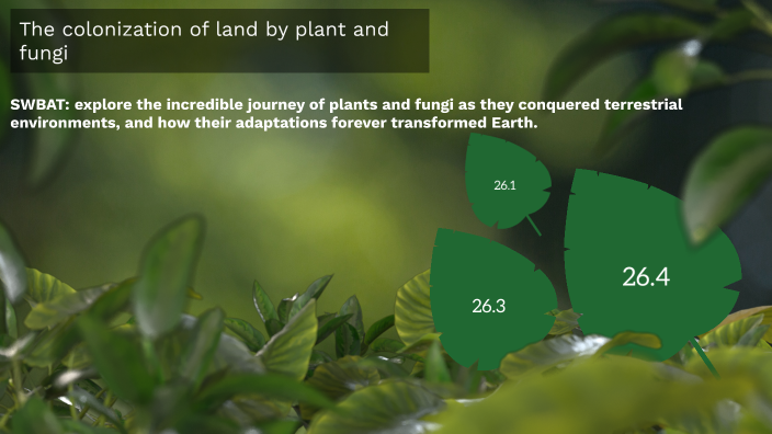 the colonization of land by plant and fungi by Student: Barthina Boules ...