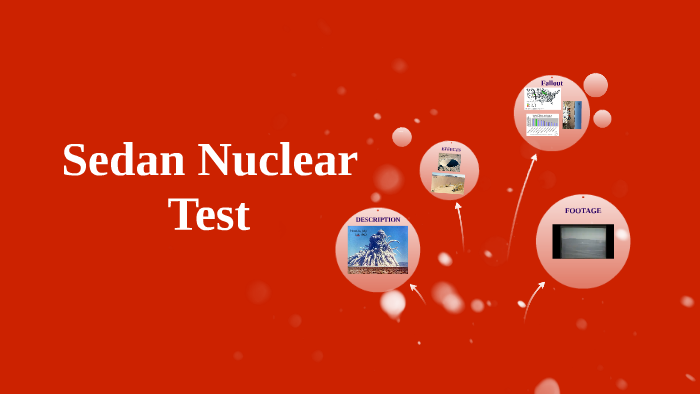 Sedan Nuclear Test by . . on Prezi