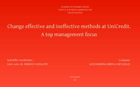 Change effective and ineffective methods by Alexandrina Niculescu on Prezi