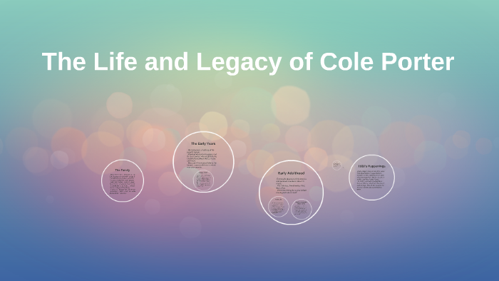 The Life and Legacy of Cole Porter by Kaleigh Jackson on Prezi