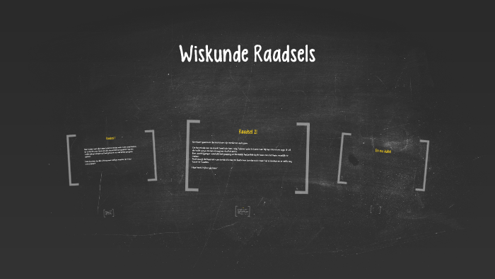 Wiskunde Raadsels by Hicham Moha on Prezi