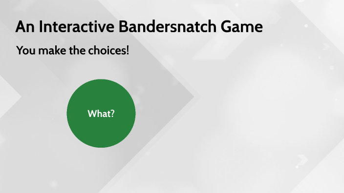Bandersnatch: An interactive game by Abigail Hickman on Prezi